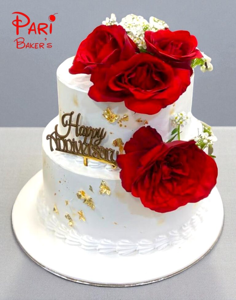 2 Tier Anniversary Cake - paribakers.com