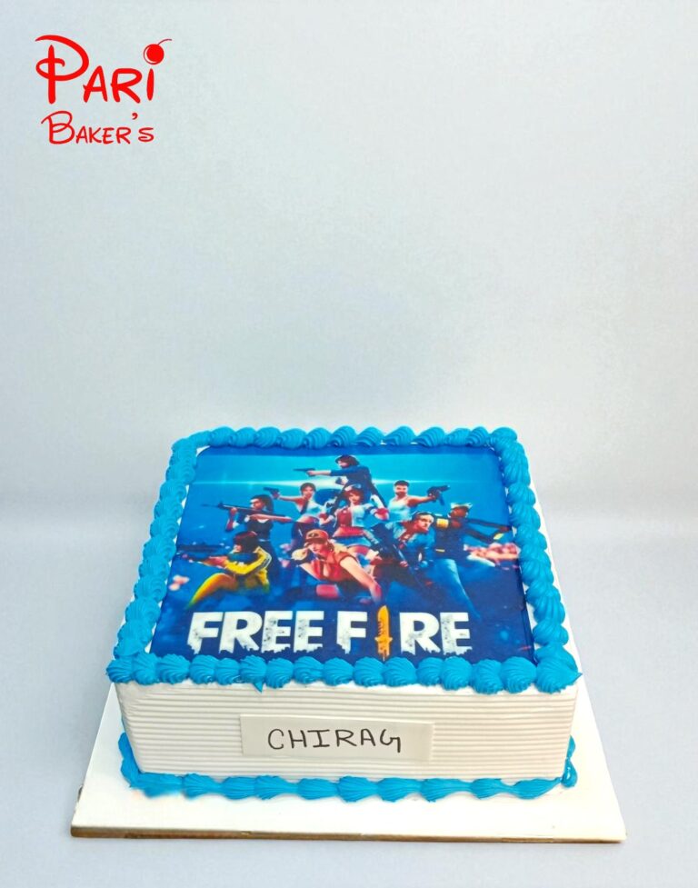 Free Fire Photo Cake - paribakers.com