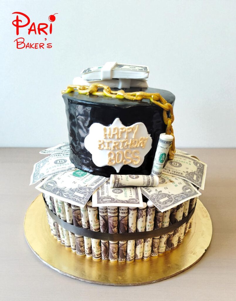 2 Tier Money Cake - paribakers.com